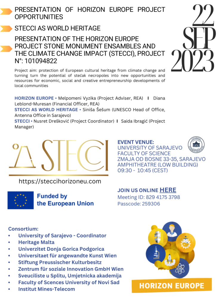 STECCI | A New Horizon Europe Project About STECCI World Heritage